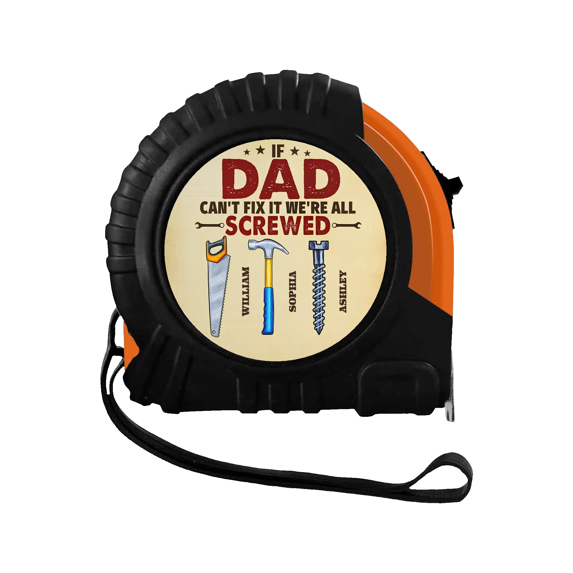 Personalized Dog Cat Dad Ever Tape Measure Tape 3 M - POPCUSTOMS